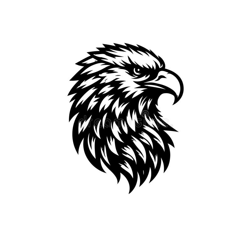 Eagle Head Silhouette Logo Icon Vector Art Illustration Design Template ...