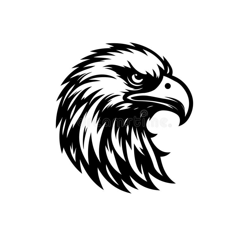Eagle Head Silhouette Logo Icon Vector Art Illustration Design Template ...