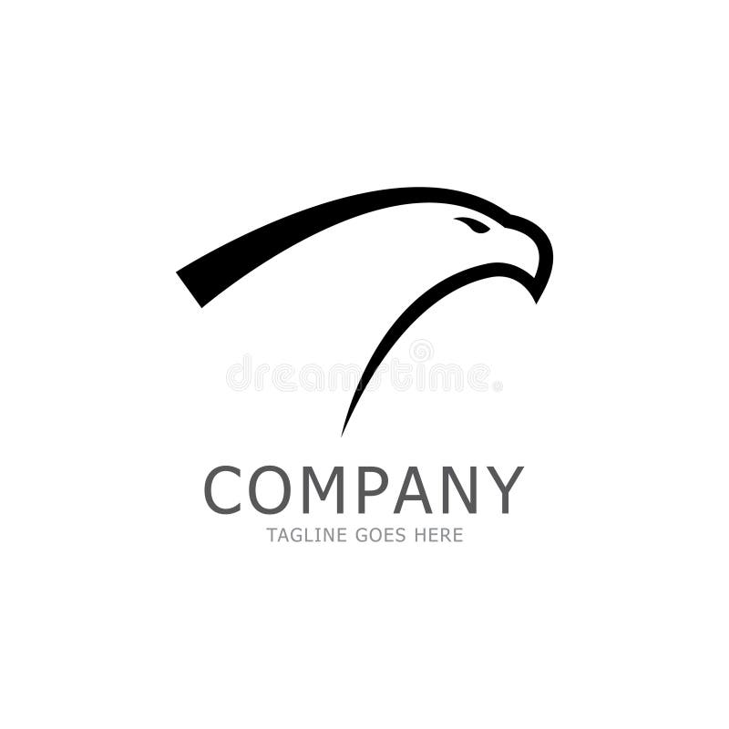 Eagle Head Simple Logo Design. Logo Template Stock Vector ...