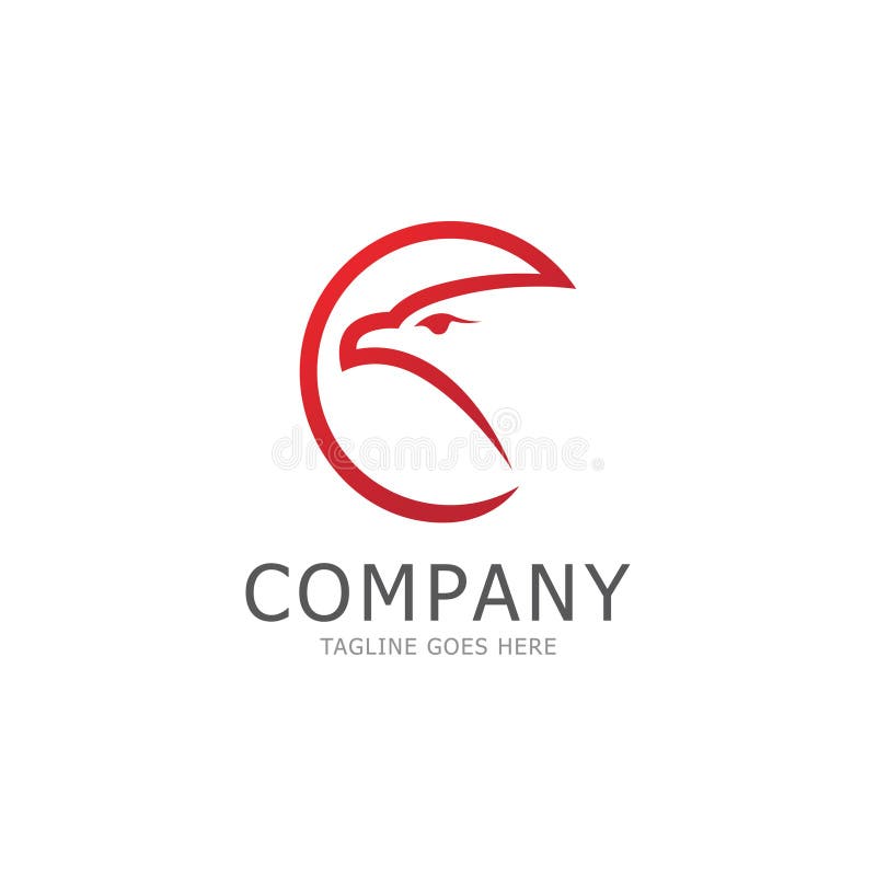 Eagle Head Simple Logo Design. Logo Template Stock Vector ...
