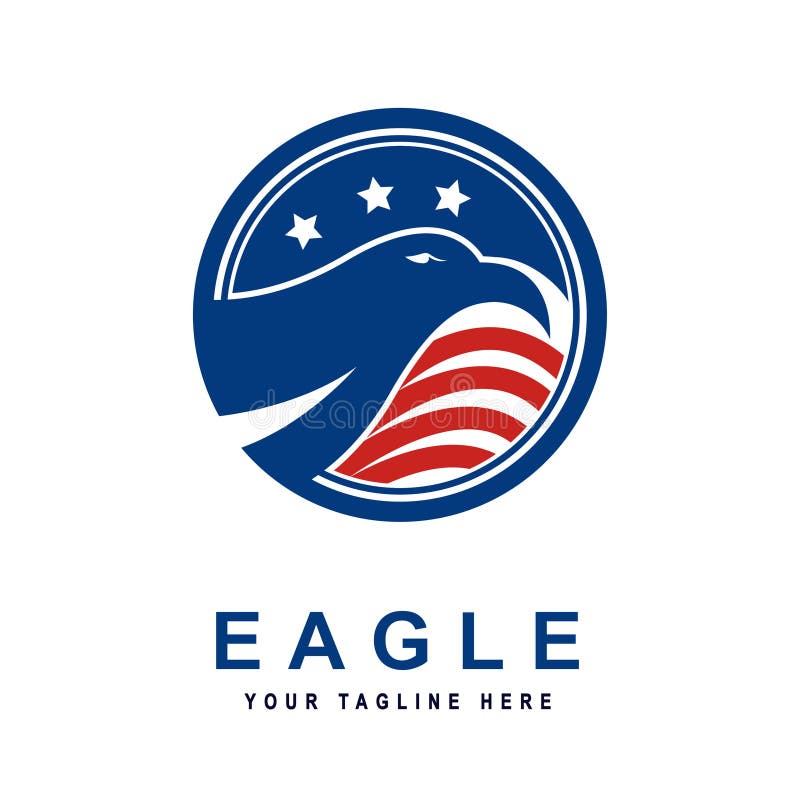 Eagle Head Simple Logo, Mascot, Emblem, Badge Stock Vector ...