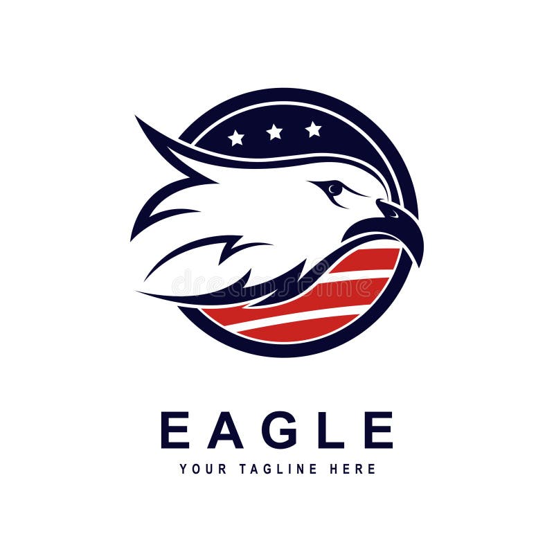 Eagle Head Simple Logo, Mascot, Emblem, Badge Stock Vector ...