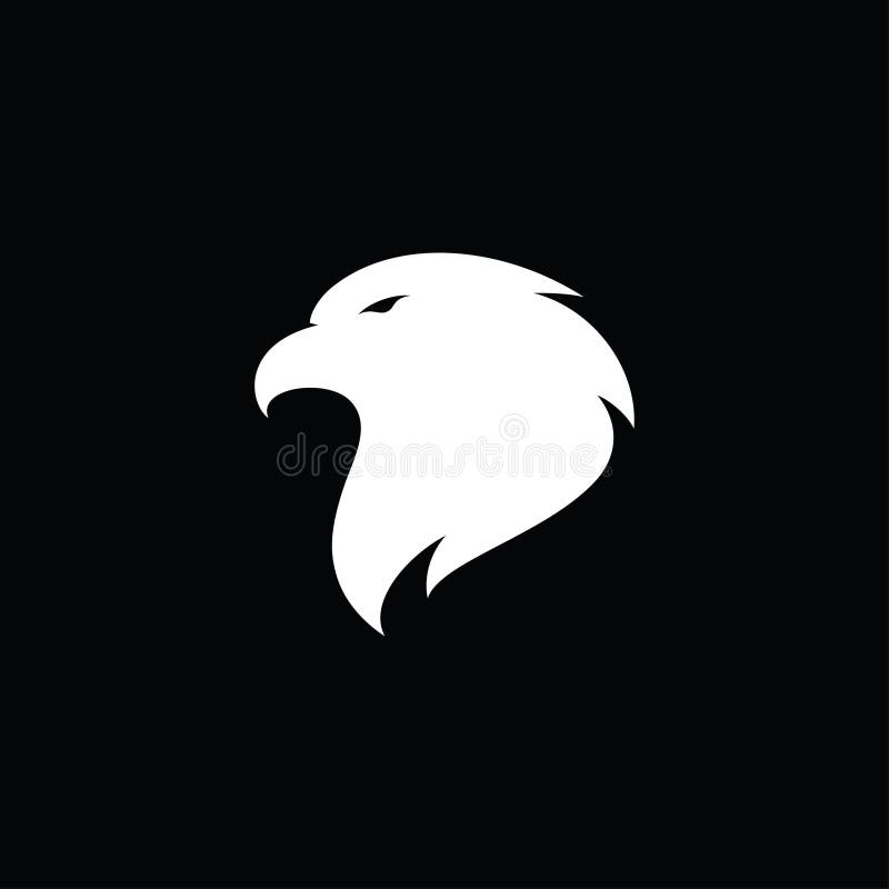 Eagle Head Simple Vector Logo Design Stock Vector - Illustration of ...