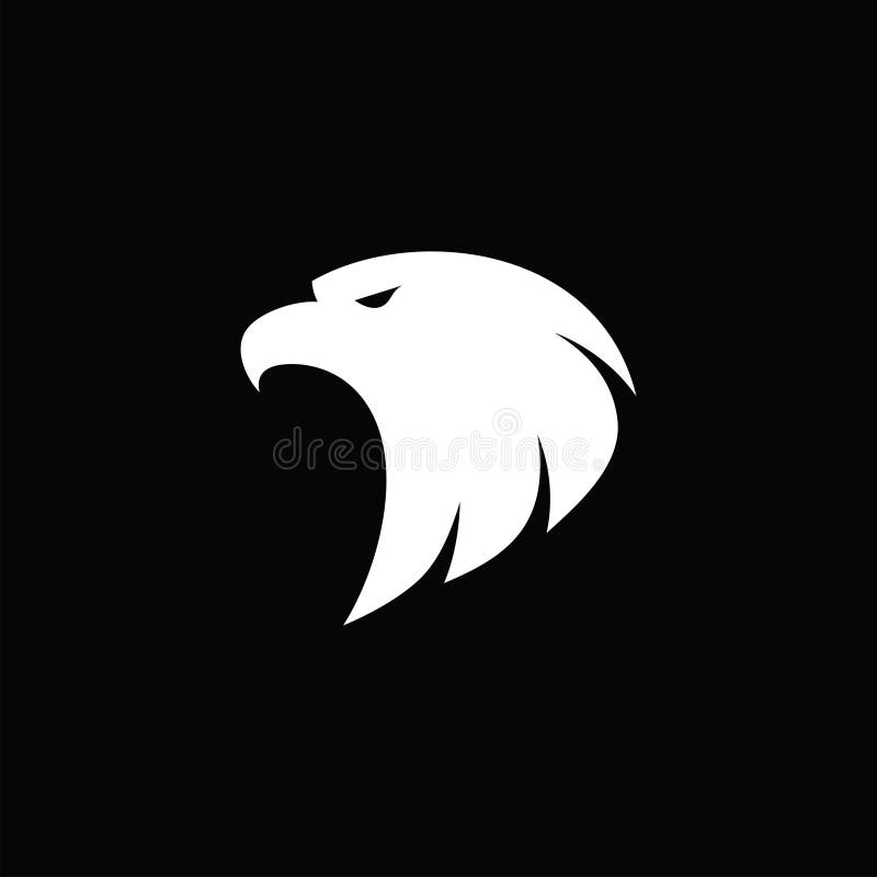 Eagle Head Simple Vector Logo Design Stock Vector - Illustration of ...