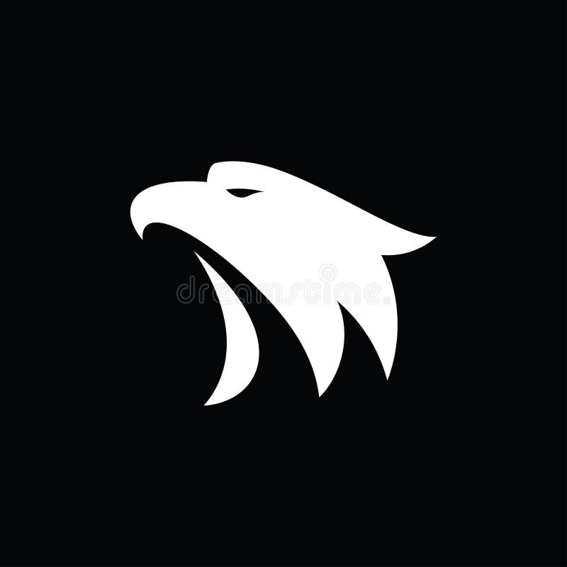 Eagle Head Simple Vector Logo Design Stock Vector - Illustration of ...