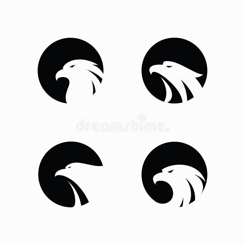 Eagle Head Simple Vector Logo Design Stock Vector - Illustration of ...