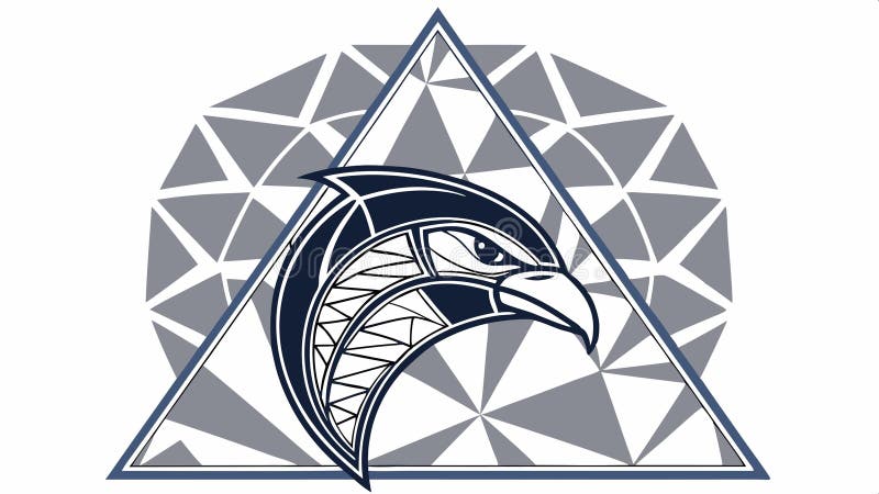 Eagle Head in Triangle Frame, Bird Emblem Design Vector Design Generative AI Stock Vector ...