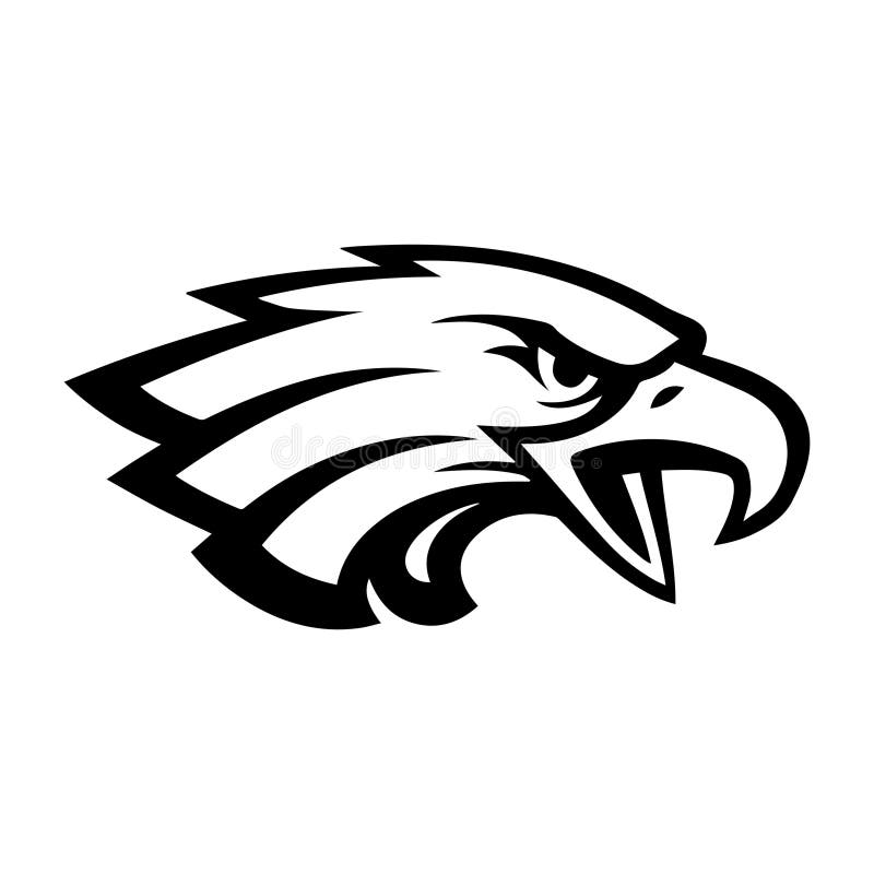 Eagle Head Vector Illustration on White Background. Eagle Head Logo ...
