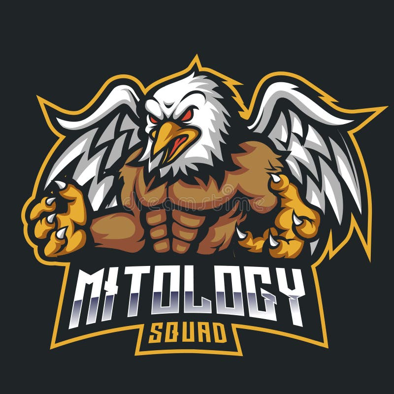 Eagle Humanoid Mascot Logo Illustration Stock Vector - Illustration of ...