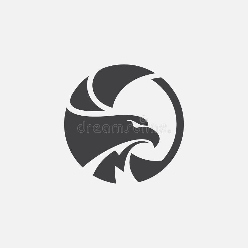 Eagle Icon Design, Hawk Logo Stock Illustration - Illustration of ...
