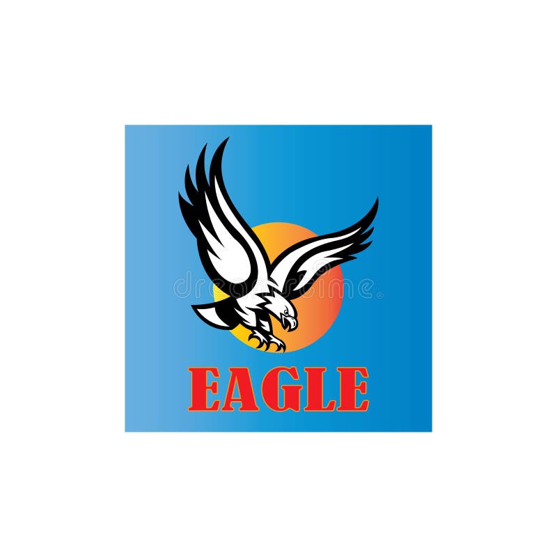 Eagle Icon Logo Vector Design Stock Illustration - Illustration of wild ...
