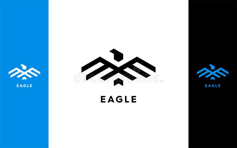 Eagle Icon Simple Monogram Vector Simple and Modern Design Stock Vector ...