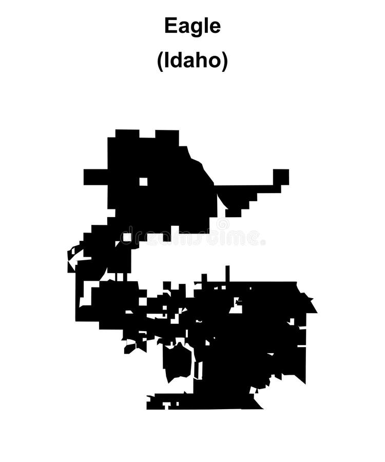 Eagle outline map stock vector. Illustration of vector - 357273591