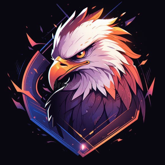 Eagle Illustration. Created by Generative Artificial Intelligence Stock Illustration ...