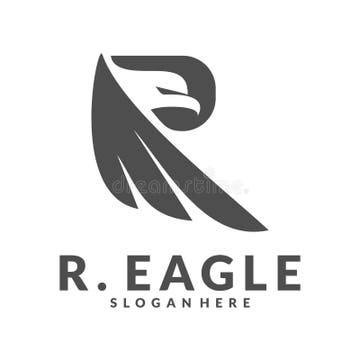 Eagle with Initial R Logo Vector Stock Vector - Illustration of initial ...