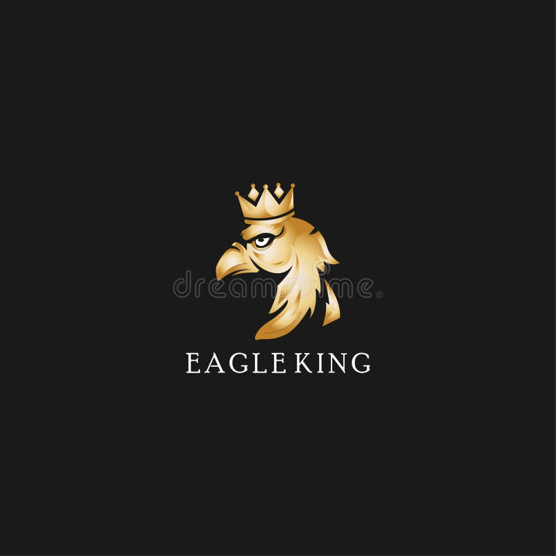 Eagle King Esport Mascot Logo Design Stock Vector - Illustration of poster, cartoon: 274027334