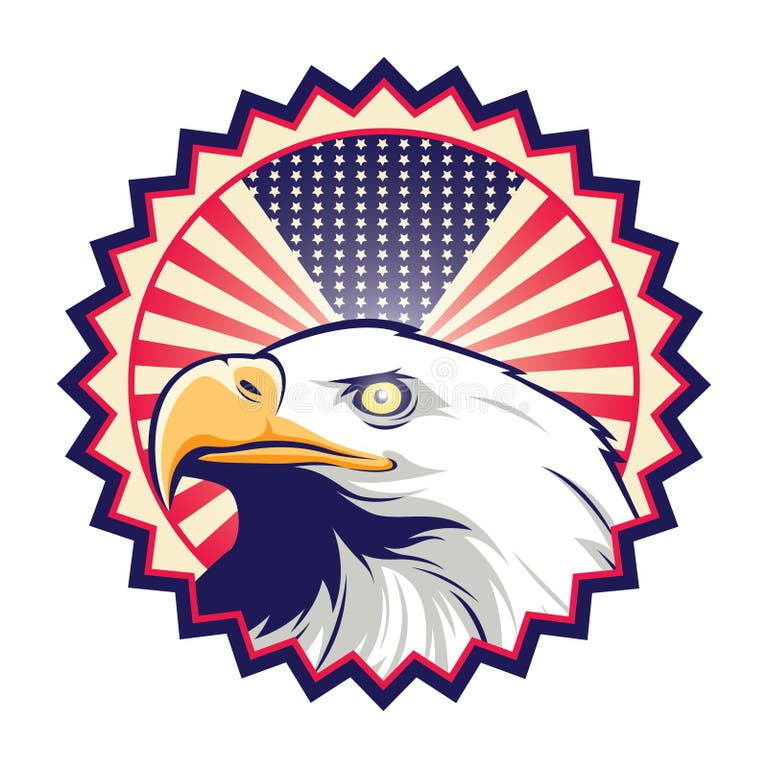 Eagle Label. Vector Illustration Decorative Background Design Stock ...