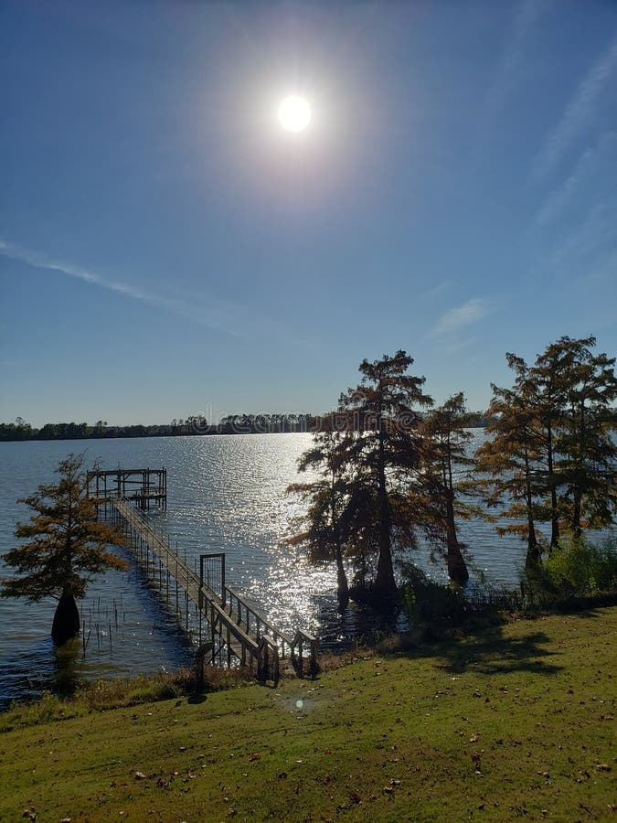 Eagle lake sunlight stock photo. Image of light, cloud - 235073958