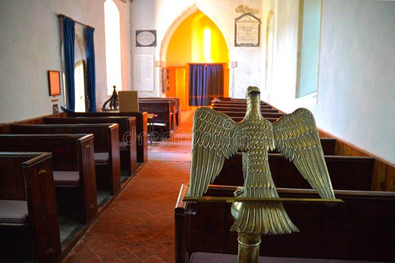 Eagle Lectern. Church Interior. Editorial Image - Image of word ...