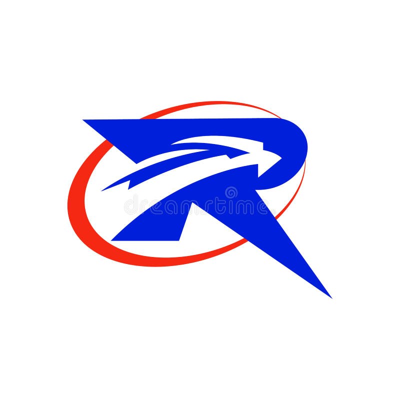 Eagle and the Letter R Logo Design Vector Stock Vector - Illustration ...