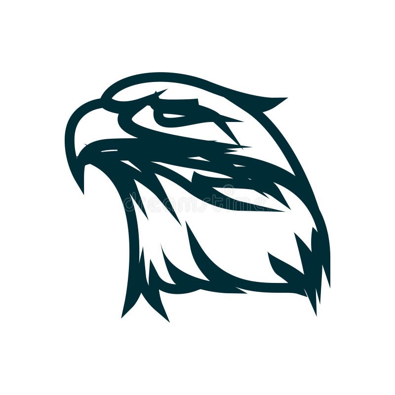 Eagle Line Art Logo Design. Eagle Head Outline Vector Illustration ...