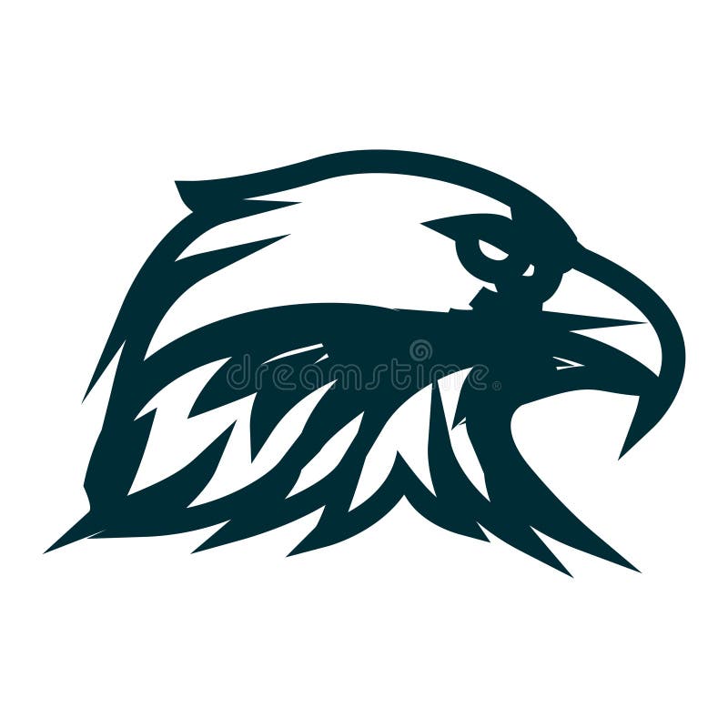 Eagle Line Art Logo Design. Eagle Head Outline Vector Illustration ...