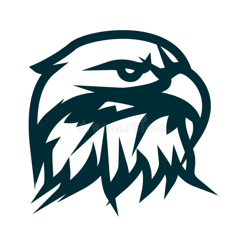 Eagle Line Art Logo Design. Eagle Head Outline Vector Illustration ...