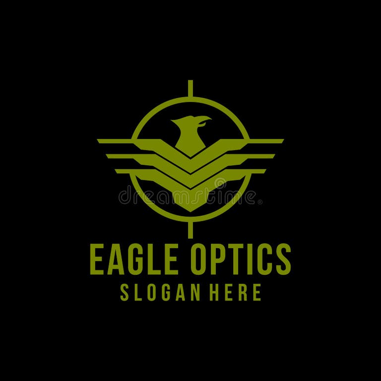 Eagle Logo Design. Eagle Optics Vector Logo Design Illustration ...
