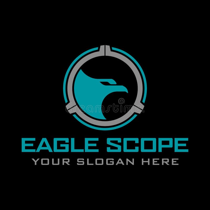 Eagle Logo Design. Eagle Scope Logo Design Vector Illustration Template ...