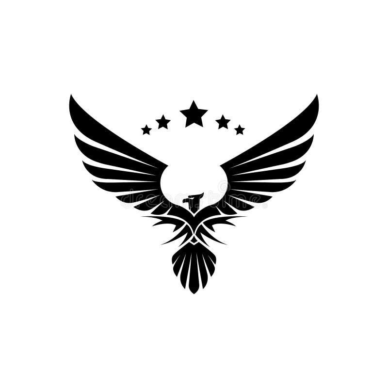 Eagle Logo with Future Technology Concepts - Vector Stock Illustration ...