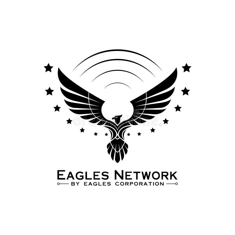 Eagle Logo With Future Technology Concepts - Vector Stock Illustration ...