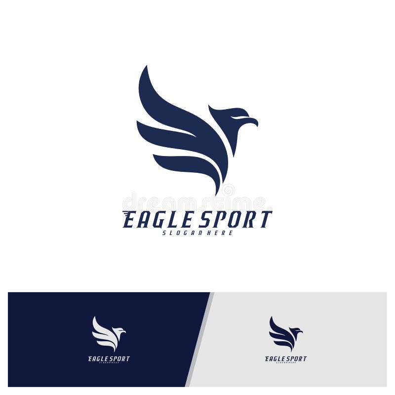 Eagle Logo Design Vector Template. Sport Eagle Logo Concept Vector ...