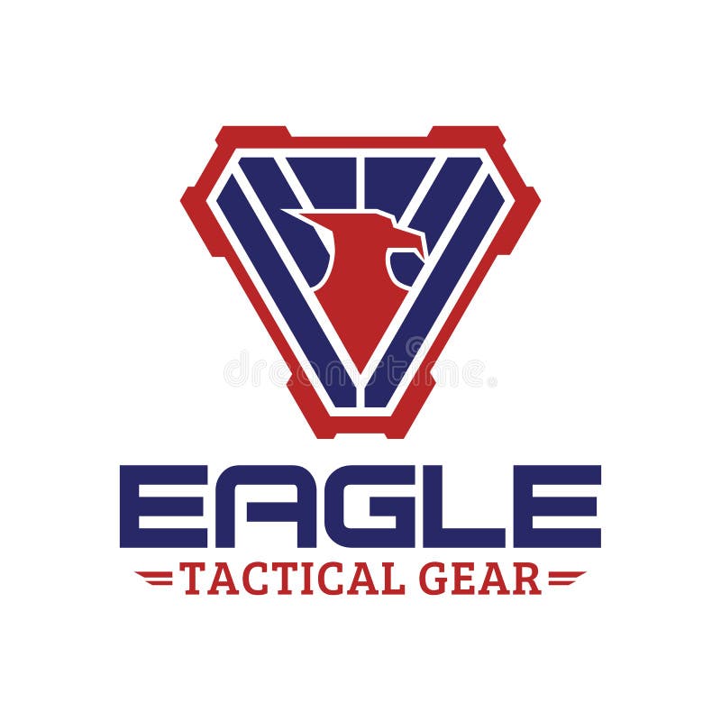 Eagle Logo. Eagle Head Tactical Triangle Gear Vector Logo Design ...