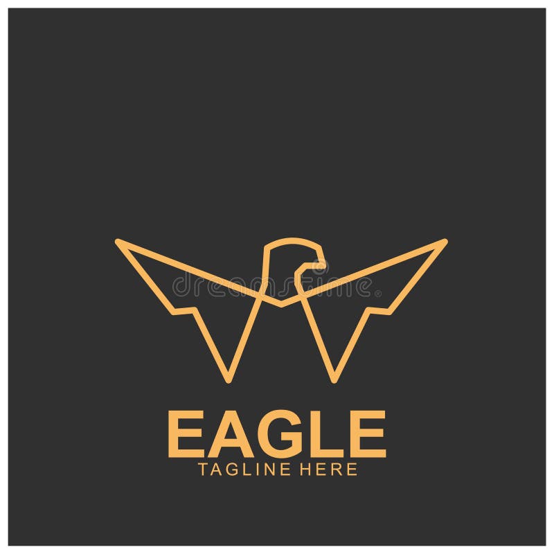 Eagle Logo with Modern Concept Stock Vector - Illustration of head ...