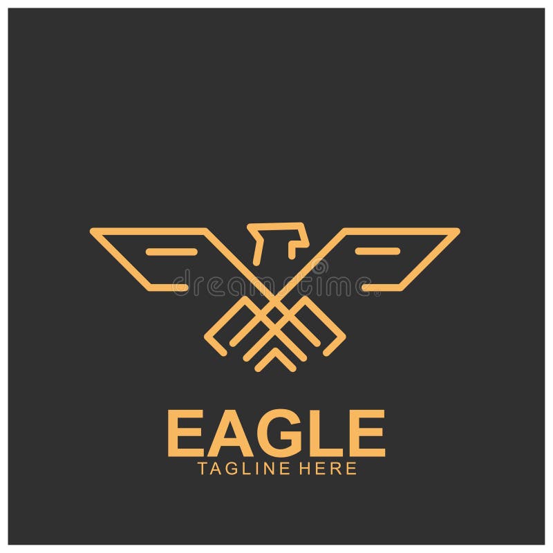 Eagle Logo with Modern Concept Stock Vector - Illustration of logo ...