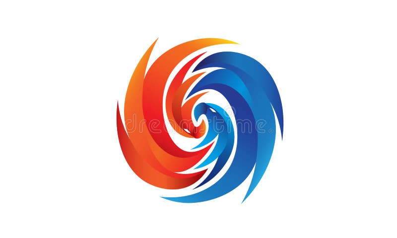 Eagle Logo with Red and Blue Combination Stock Vector - Illustration of ...