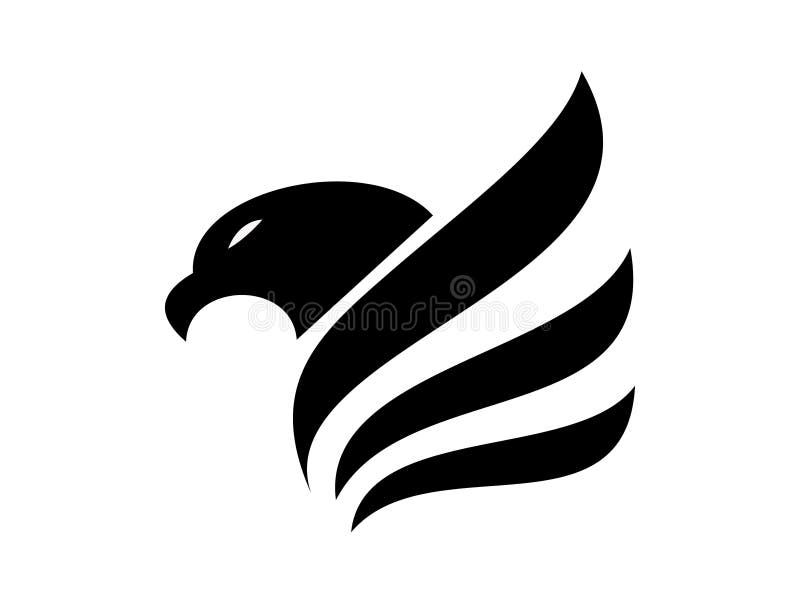 Eagle logo vector design stock vector. Illustration of hawk - 260202647