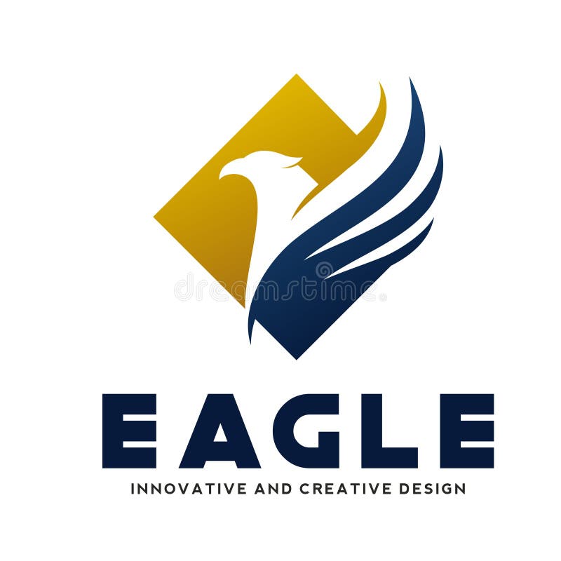 Eagle Logo Design stock vector. Illustration of eagle - 183763887