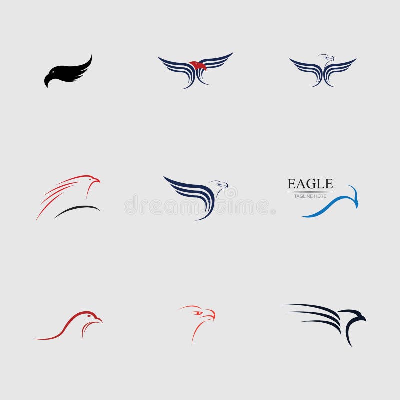 Eagle Logo Vector Illustration Design Template - Vector Stock Vector ...