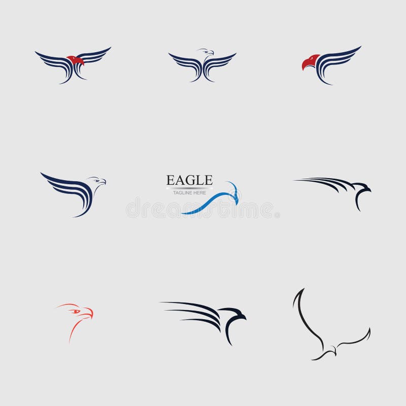Eagle Logo Vector Illustration Design Template - Vector Stock Vector ...
