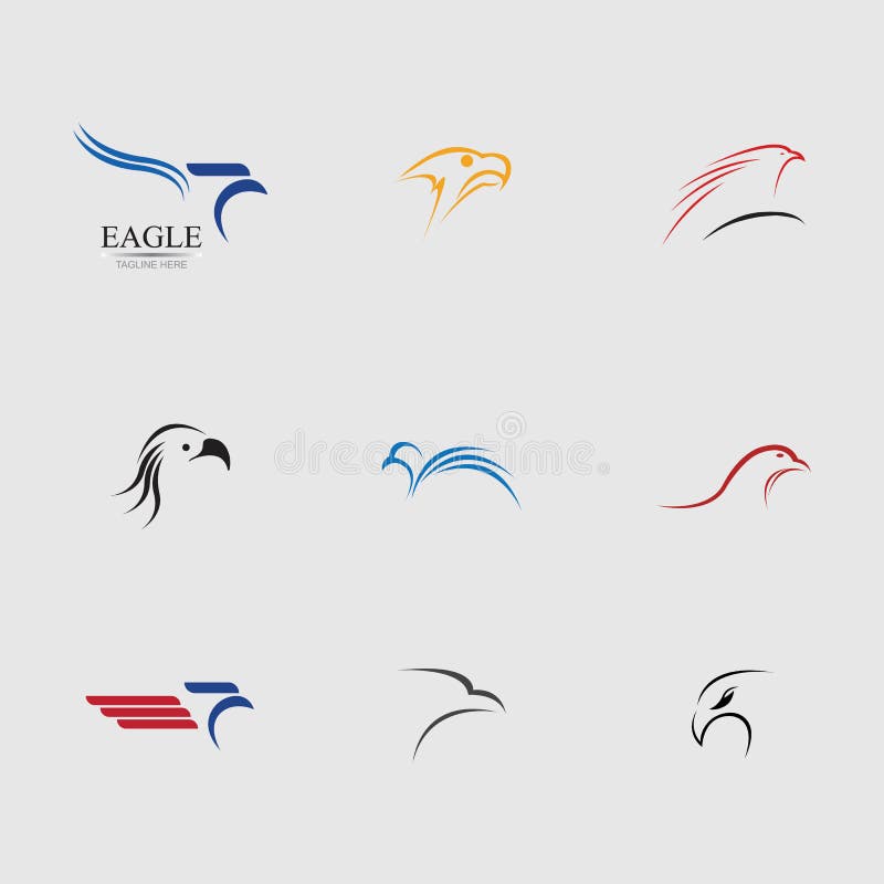Eagle Logo Vector Illustration Design Template - Vector Stock Vector ...