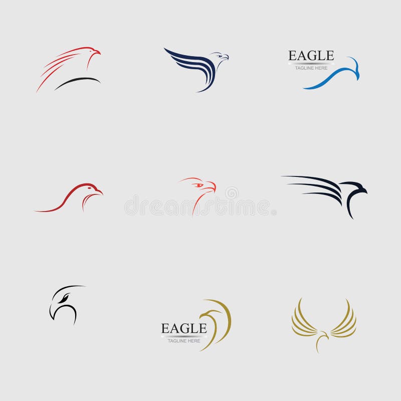 Eagle Logo Vector Illustration Design Template - Vector Stock Vector ...