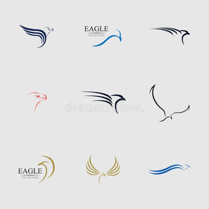Eagle Logo Vector Illustration Design Template - Vector Stock Vector ...