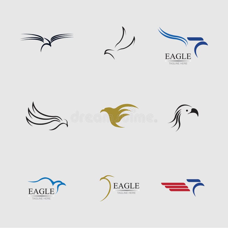 Eagle Logo Vector Illustration Design Template - Vector Stock Vector - Illustration of ...