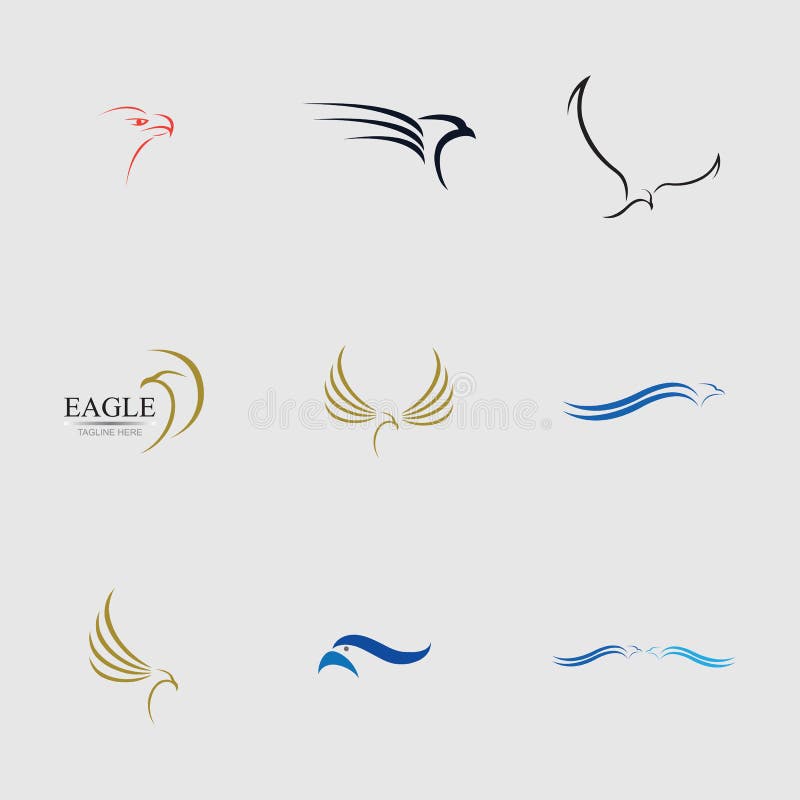 Eagle Logo Vector Illustration Design Template - Vector Stock Vector ...