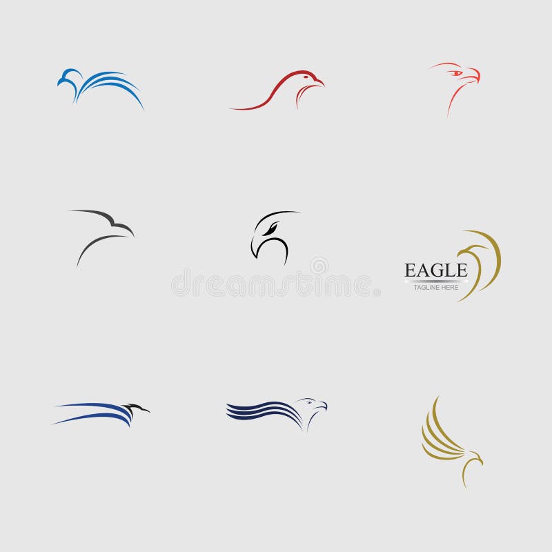 Eagle Logo Vector Illustration Design Template - Vector Stock Vector ...