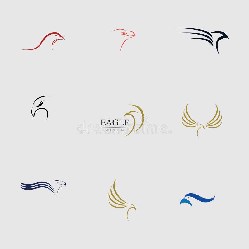 Eagle Logo Vector Illustration Design Template - Vector Stock Vector ...