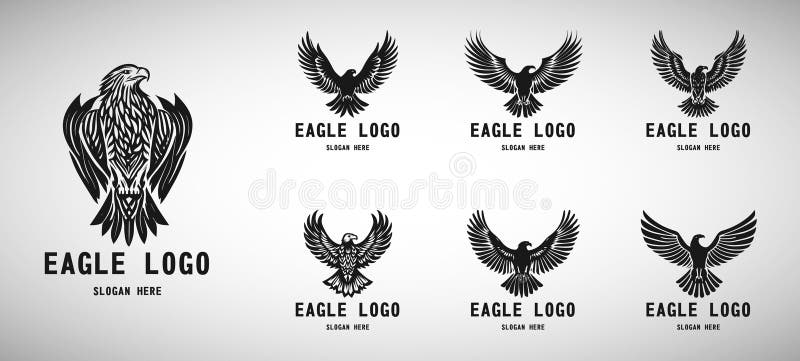 Eagle Logo Vector. Stylized Graphic Eagle Bird Logo Template Stock ...