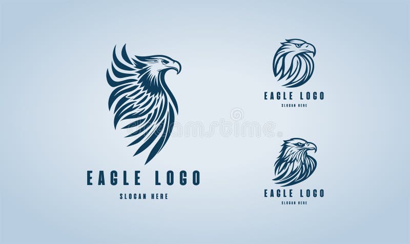Eagle Logo Vector. Stylized Graphic Eagle Bird Logo Template Stock ...