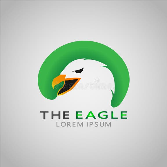 The EAGLE LOREM IPSUM stock vector. Illustration of lightning - 97466055